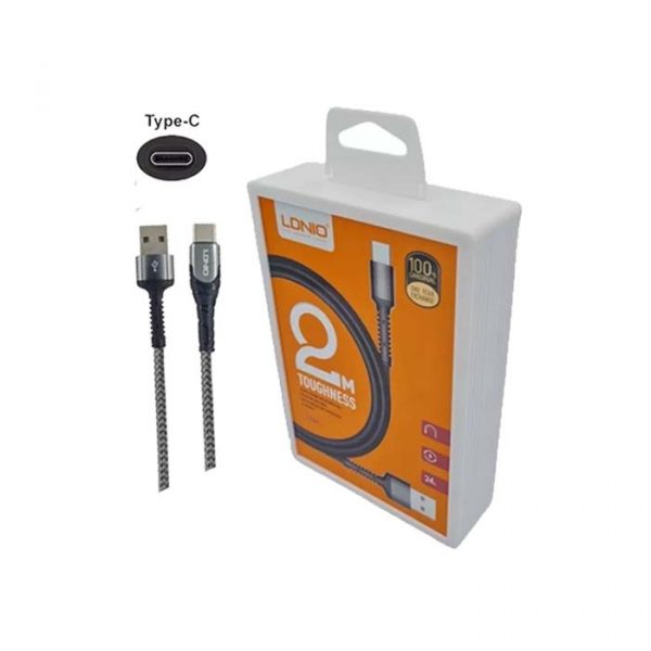 LDNIO CABLE DATA DE CARGA RAPIDA TIPO C LS64 - 2MT - Infofar System