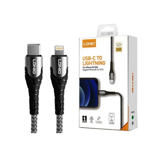 LDNIO CABLE DATA USB-C A IPHONE 30W - 1MT - Infofar System