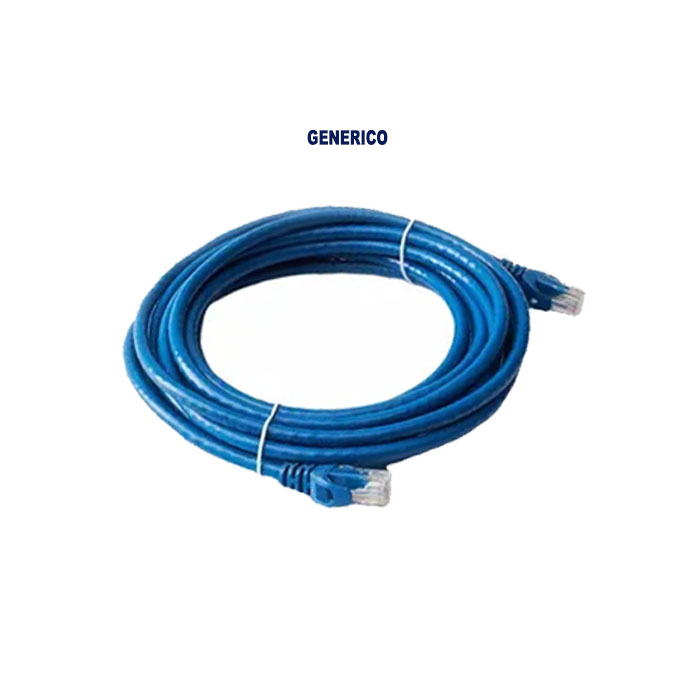 GENERICO CABLE RED PATCH CORD CAT5 ETHERNET RJ45 – 5 MT. – Infofar System