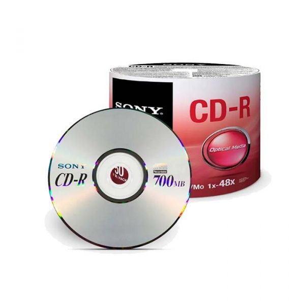 SONY CD-R GRABABLE - CONO X 50 UNID. - 700MB - 48X - Infofar System
