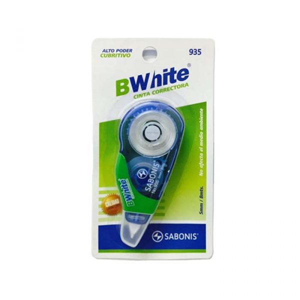 SABONIS CINTA CORRECTORA BWHITE 935 - 5MM X 8MT - Infofar System