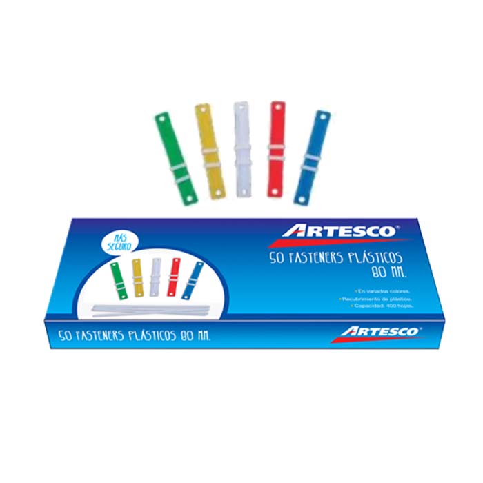 ARTESCO FASTENERS DE PLASTICO - CAJA X 50 UNID. - Infofar System