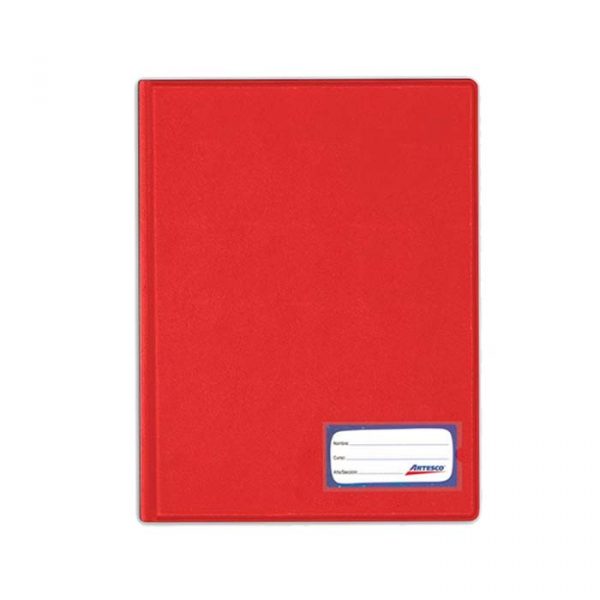 ARTESCO FOLDER A4 DOBLE TAPA CON GUSANO - ROJO - Infofar System