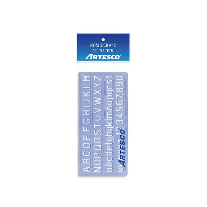 ARTESCO PLANTILLA DE LETRAS ARTESCO 10MM (NORMOGRAFO) – Infofar System